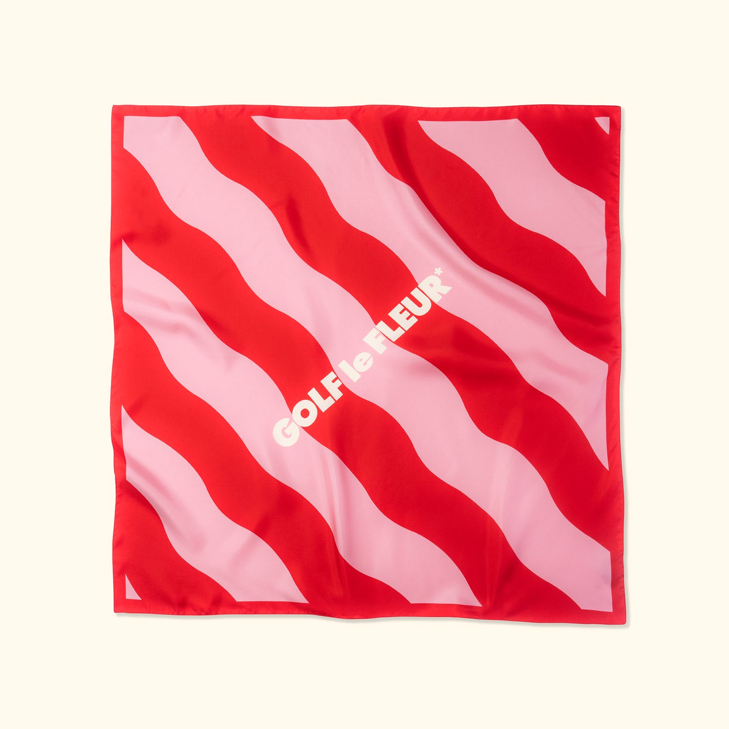 Large Wavy Stripe Silk Scarf Red – GOLF le FLEUR*