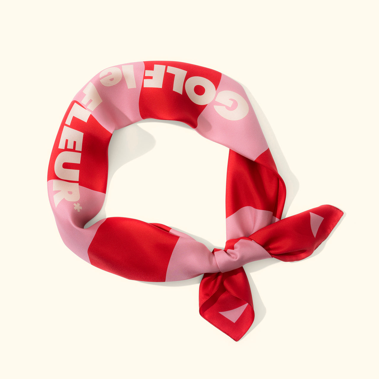 Large Wavy Stripe Silk Scarf Red – GOLF le FLEUR*